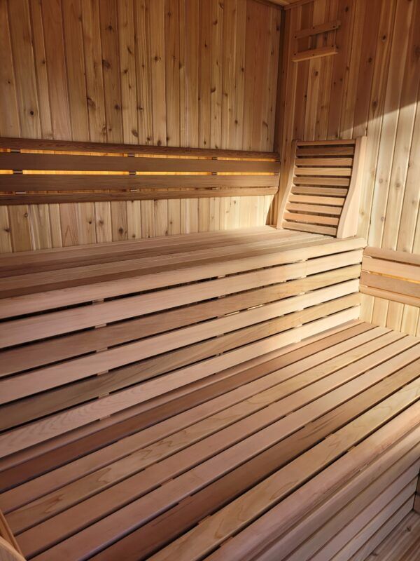 Neptune Outdoor Sauna - Pure Cube BLACK Collection - Backyard Canada